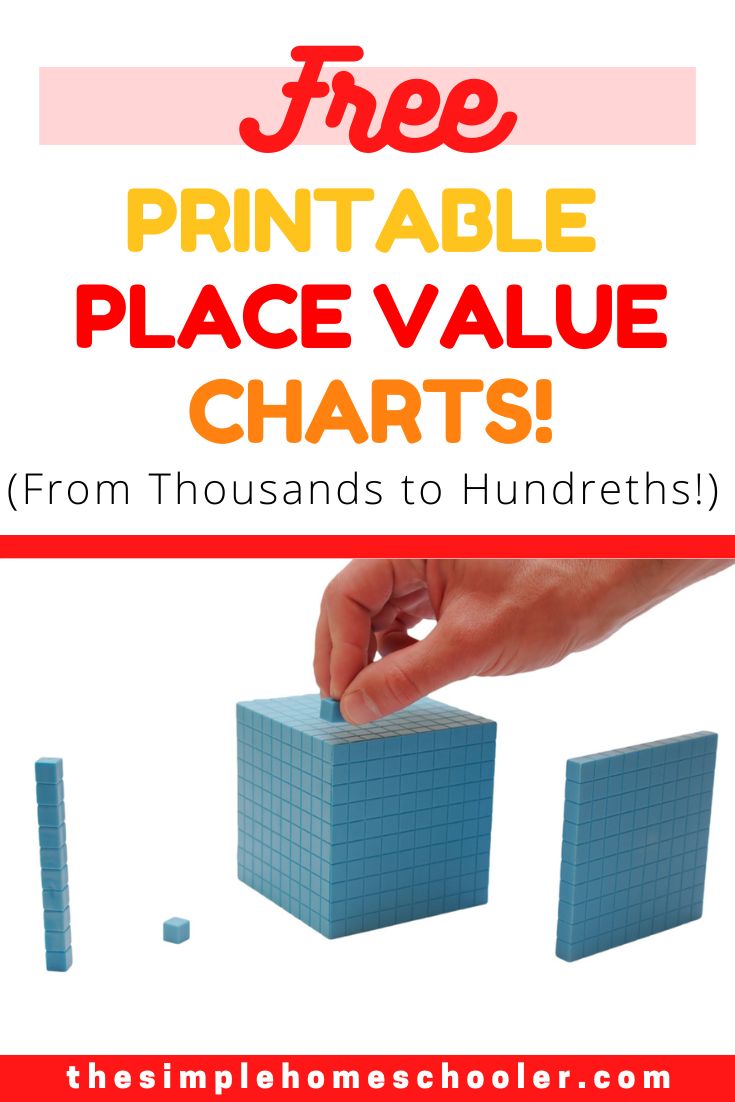 All The Printable Place Value Charts You ll Ever Need The Simple All The Printable Place Value Charts You ll Ever Need The Simple