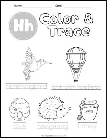 15+ Letter H Worksheets: Free & Easy Print - The Simple Homeschooler
