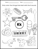 15+ Letter K Worksheets: Free & Easy Print! - The Simple Homeschooler