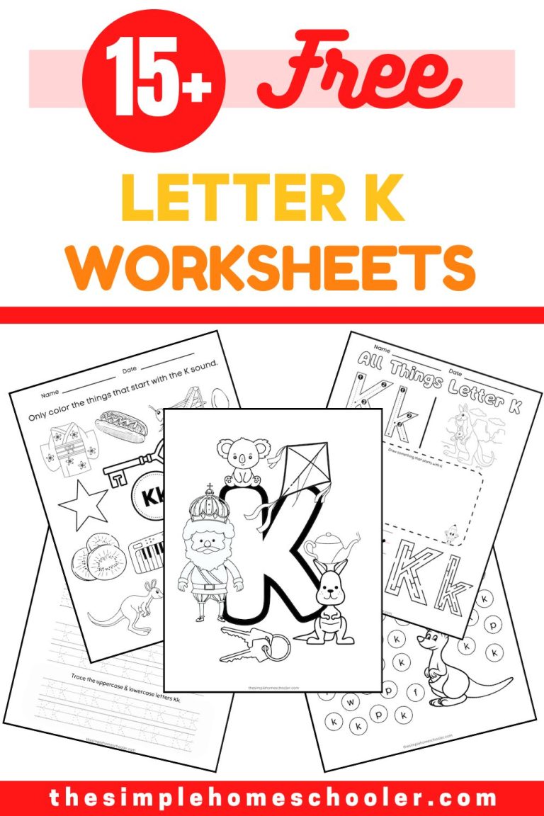 15+ Letter K Worksheets: Free & Easy Print! - The Simple Homeschooler