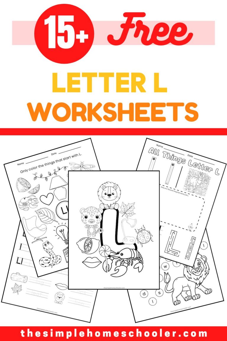 15+ Letter L Worksheets: Free & Easy Print! - The Simple Homeschooler