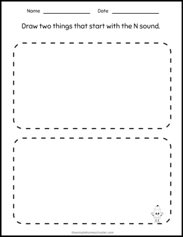 15+ Letter N Printables: Free & Easy Print! - The Simple Homeschooler