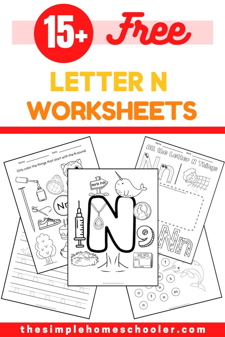 15+ Letter N Printables: Free & Easy Print! - The Simple Homeschooler