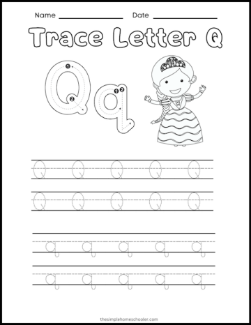15+ Letter Q Printables: Free & Easy Print! - The Simple Homeschooler