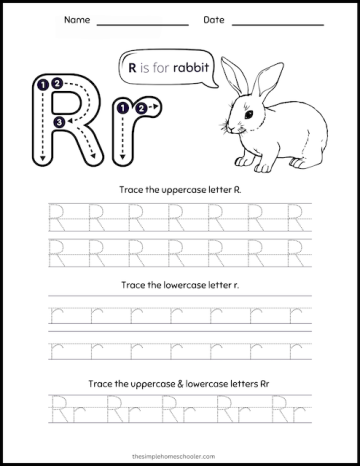 15+ Letter R Worksheets: Free & Easy Print! - The Simple Homeschooler