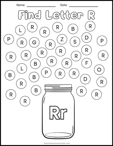 15+ Letter R Worksheets: Free & Easy Print! - The Simple Homeschooler