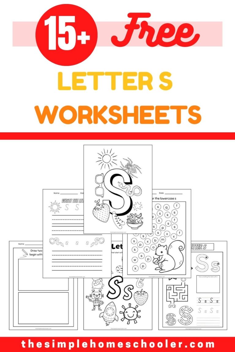 Super Letter S Tracing Worksheets!: Free & Easy Print - The Simple ...