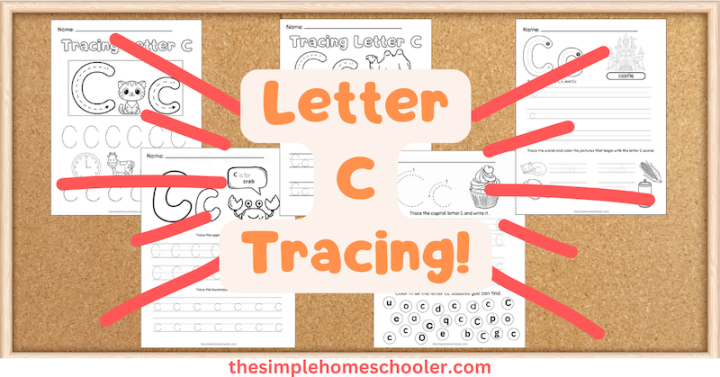 10 Tracing Letter C Worksheets: Easy Print & Free! - The Simple ...