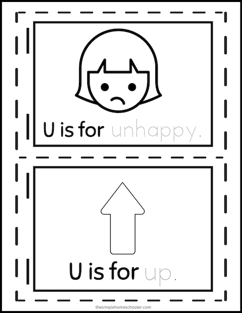 15+ Letter U Worksheets: Free & Easy Print! - The Simple Homeschooler