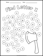 15+ Letter X Worksheets: Free & Easy Print - The Simple Homeschooler