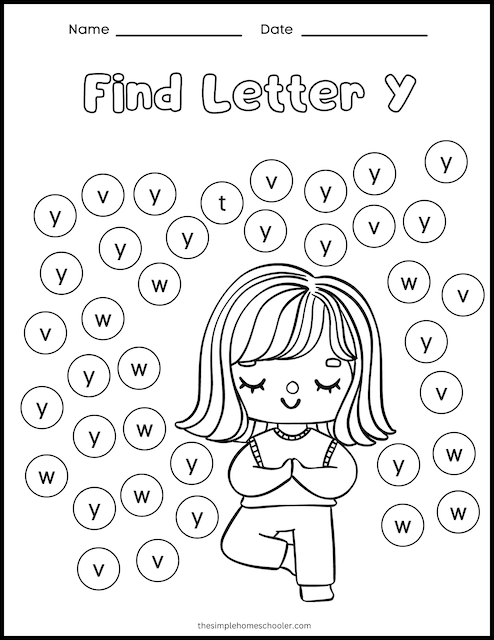 15+ Letter Y Worksheets: Free & Easy Print! - The Simple Homeschooler