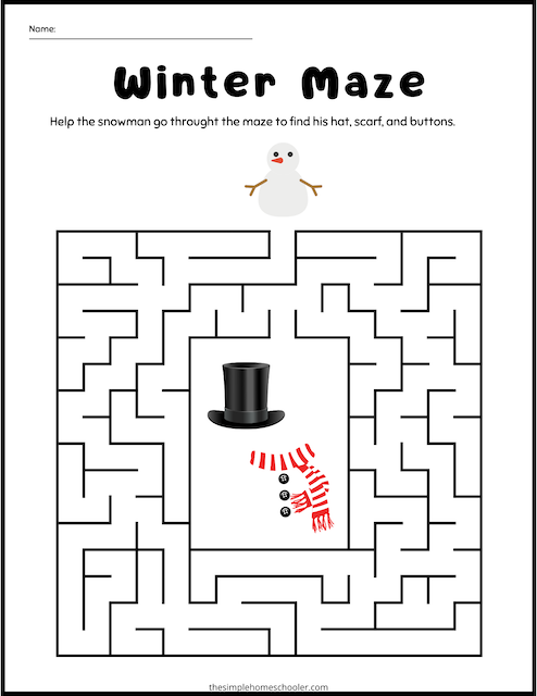 Free 15+ Winter Worksheets for Kindergarten: Instant Download and Easy ...