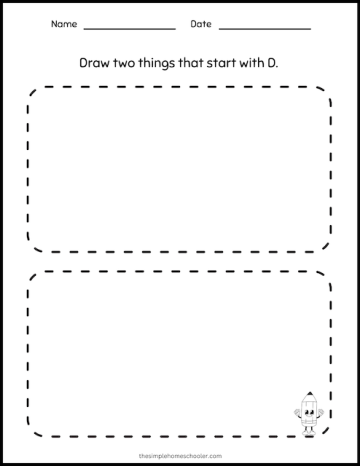 15+ Free Letter D Worksheets For Kids: Easy Print! - The Simple ...
