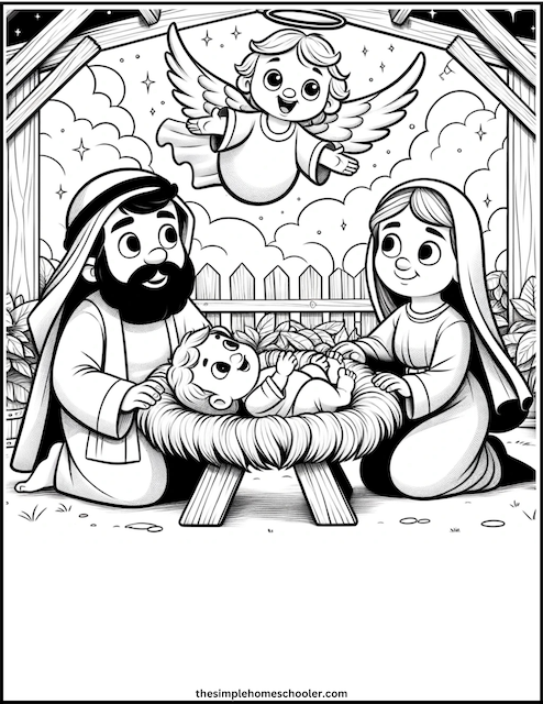 Free Nativity Coloring Pages: Perfect Printable Christmas Fun! - The ...