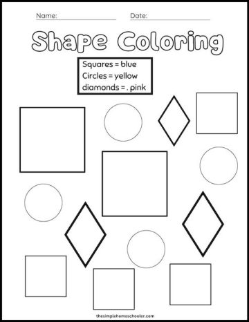 10 Free Square Shape Worksheets For Preschoolers: Easy Print! - The ...