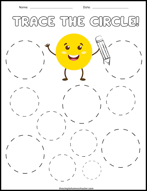 18 Free Tracing Shapes Worksheets For Preschoolers - The Simple ...