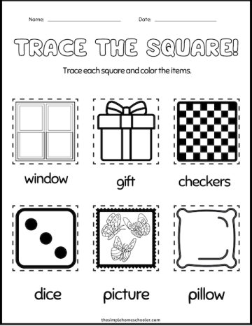 18 Free Tracing Shapes Worksheets For Preschoolers - The Simple ...