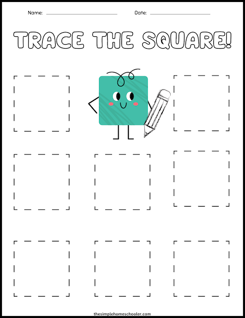 18 Free Tracing Shapes Worksheets For Preschoolers - The Simple ...