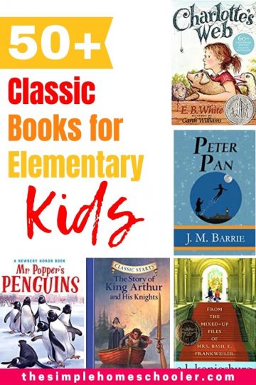 50+ Most Essential Classic Books For Elementary Kids - The Simple ...