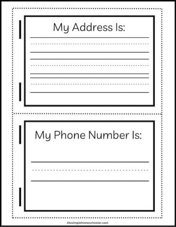 Free Awesome Address & Phone Number Worksheets: Easy Print! - The ...