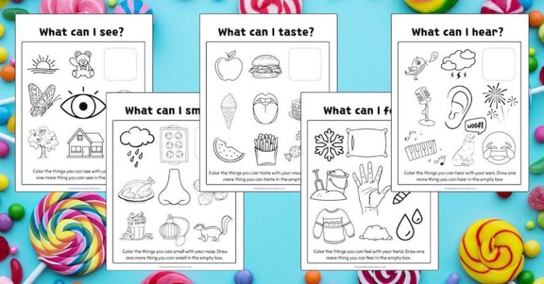 Best 5 Senses Coloring Pages: Free & Easy Print! - The Simple Homeschooler