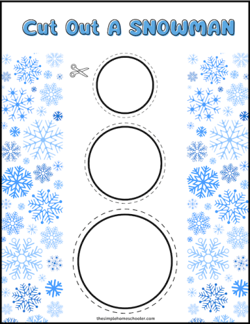 The Best Cut Out And Build A Snowman Printable Templates! - The Simple ...