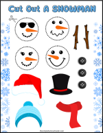 The Best Cut Out And Build A Snowman Printable Templates! - The Simple ...