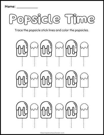 10+ Free Line Tracing Worksheets: Easy Print! - The Simple Homeschooler
