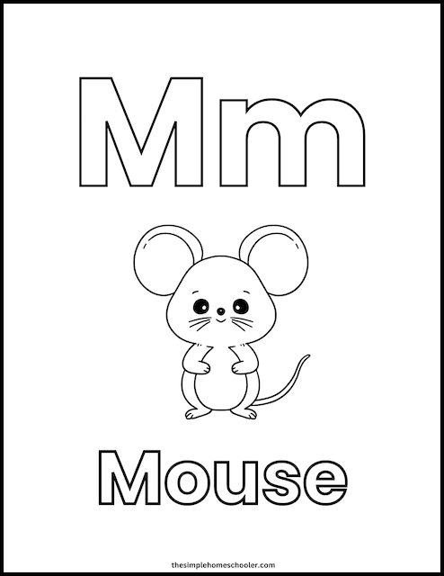 26 Free Alphabet Coloring Worksheets For Kindergarten! - The Simple ...