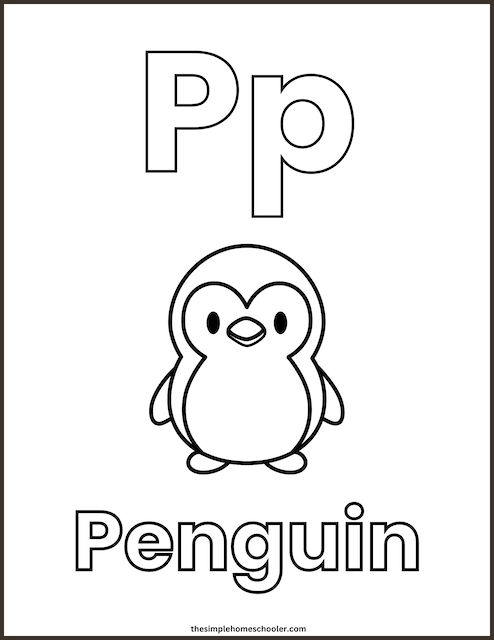 26 Free Alphabet Coloring Worksheets For Kindergarten! - The Simple ...