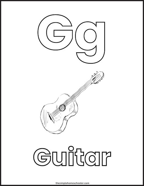 26 Free Alphabet Coloring Worksheets For Kindergarten! - The Simple ...