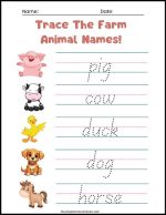 15 Fantastic Farm Animal Worksheets: Free & Easy Print! - The Simple ...