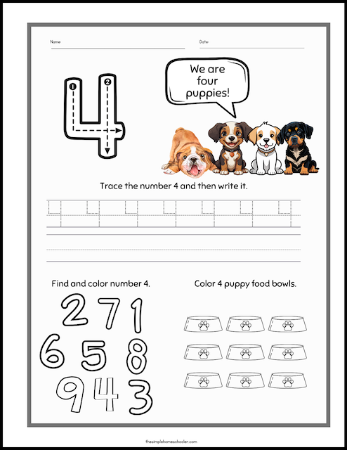 15+ Free Number Writing Worksheets For Kindergarten - The Simple ...