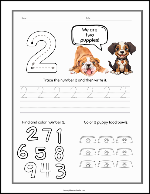 15+ Free Number Writing Worksheets For Kindergarten - The Simple ...
