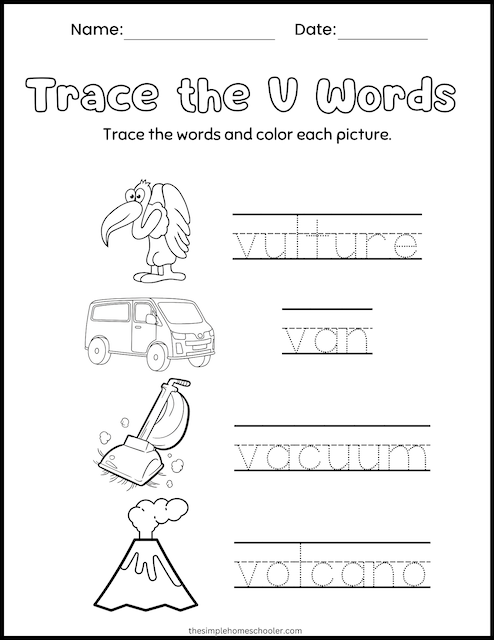26 Wonderful Word Tracing Worksheets: Free & Easy Print - The Simple ...