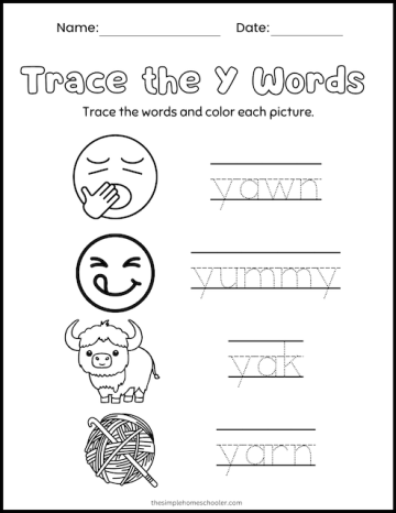 26 Wonderful Word Tracing Worksheets: Free & Easy Print - The Simple ...