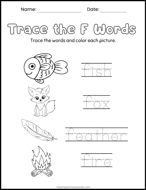 26 Wonderful Word Tracing Worksheets: Free & Easy Print - The Simple ...