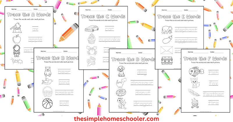 26 Wonderful Word Tracing Worksheets: Free & Easy Print - The Simple ...