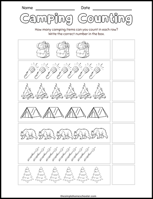 Numbers 1 To 10 Worksheets
