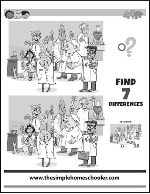 20 Free Spot The Difference Worksheets: Easy Print! - The Simple ...