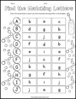 17+ Fun Printable Match Uppercase and Lowercase Letters Worksheets ...