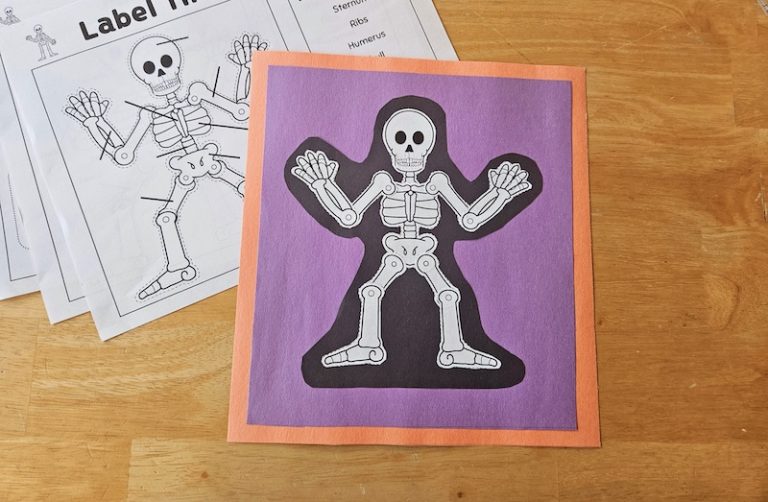 Free & Fun Assemble A Skeleton Printables: Easy Print! - The Simple ...