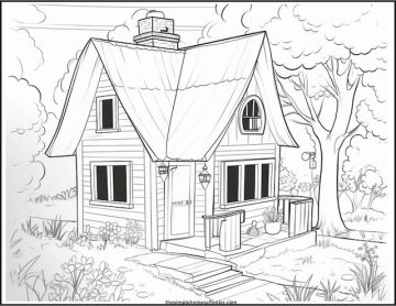 Best Free House Coloring Pages: Easy Print! - The Simple Homeschooler