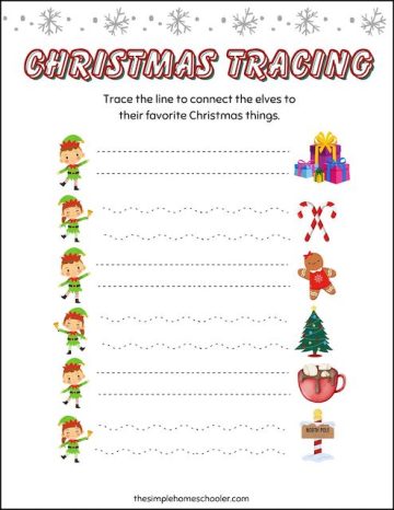 Festive Free Christmas Activity Booklet Printable - The Simple Homeschooler
