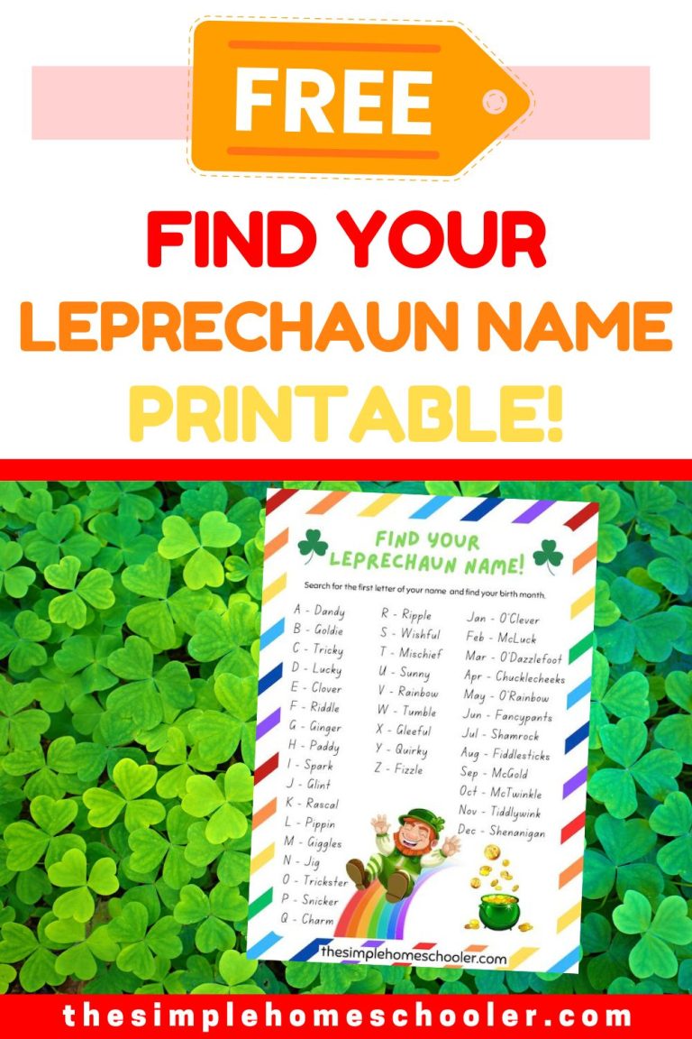 Hilarious Free "What Is Your Leprechaun Name?" Printable! - The Simple ...
