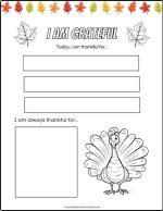 Gratitude in Action: Free I Am Thankful Worksheets For Kids - The ...