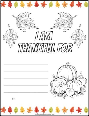 Gratitude in Action: Free I Am Thankful Worksheets For Kids - The ...