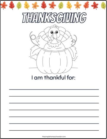 Gratitude in Action: Free I Am Thankful Worksheets For Kids - The ...