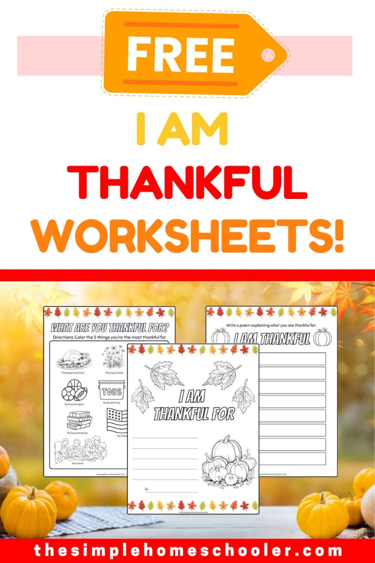 Gratitude in Action: Free I Am Thankful Worksheets For Kids - The ...
