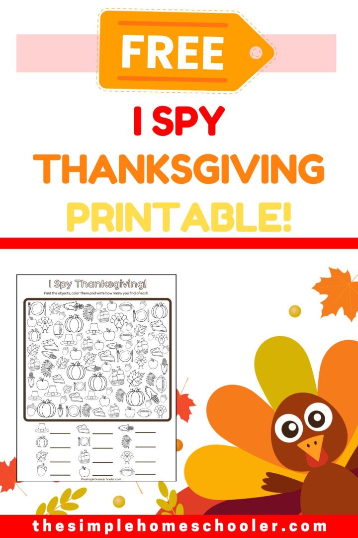 Thrilling Thanksgiving I Spy Free Printable: Easy Print! - The Simple ...